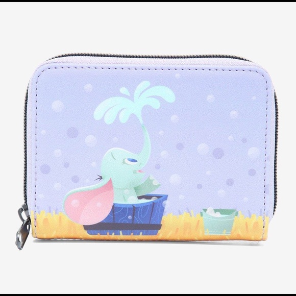 Disney Loungefly , | Bags | Loungefly Dumbo Bath Time Mini Zipper ...